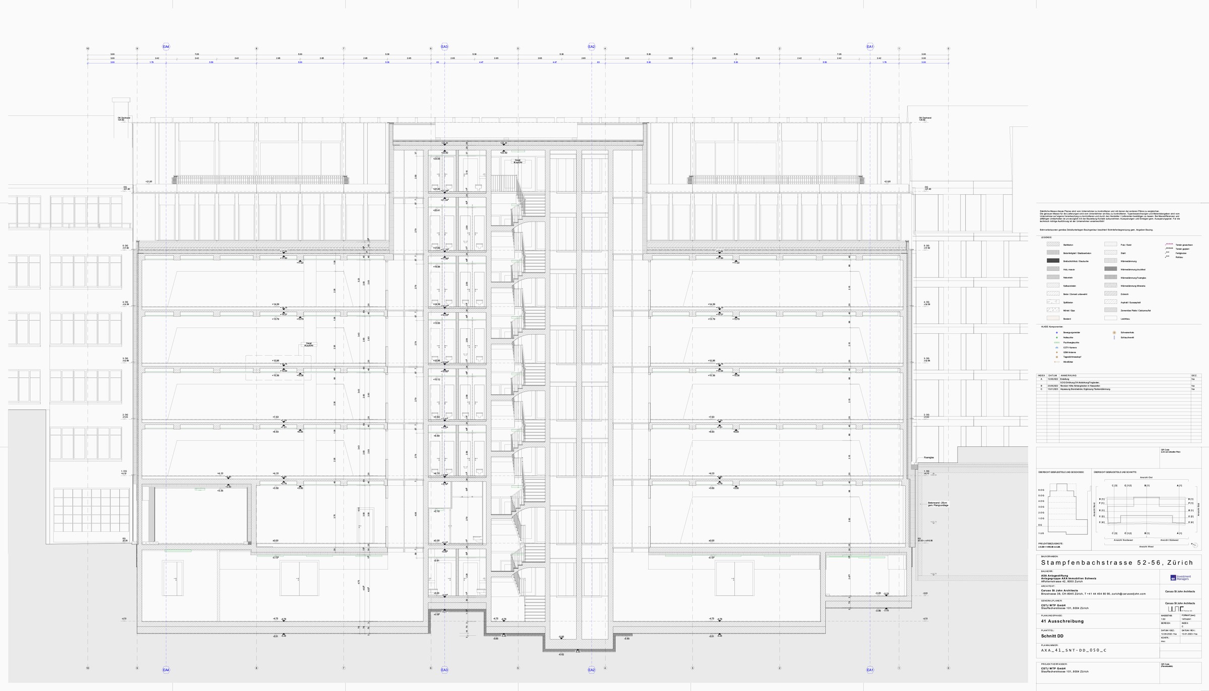 Office Building, Stampfenbachstrasse | Projects | Caruso St John Architects