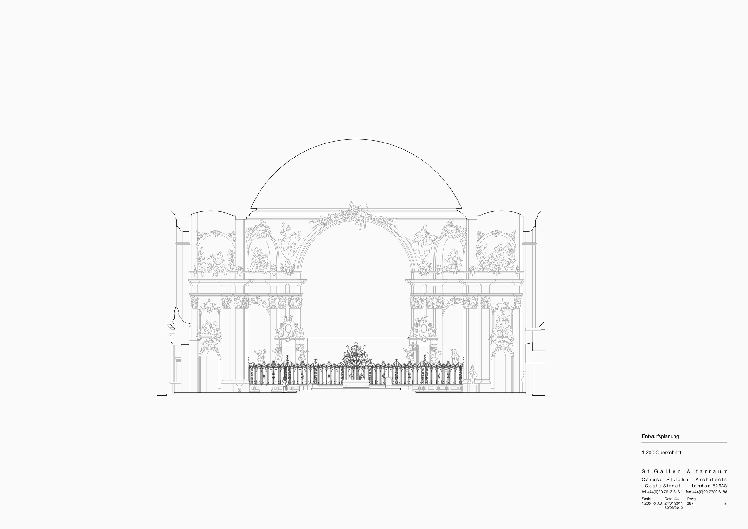 St Gallen Cathedral Chancel | Projects | Caruso St John Architects